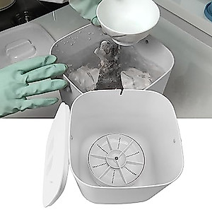 Portable Countertop Dishwasher, Countertop Dishwasher Deep Timed Shutdown for Apartment (White)