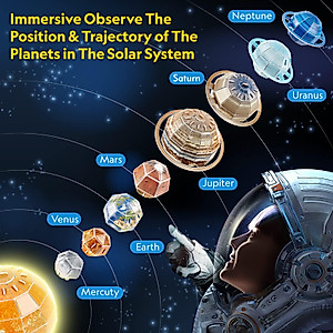 CubicFun Toys for Kids 8-12, 3D Puzzles for Kids National Geographic Movable Solar System for Kids STEM Toys Solar System Project Kit, Arts Crafts for Kids for Kids Ages 8-13 Boy Girl