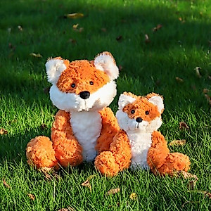 Apricot Lamb Toys Plush Yellow Fox Stuffed Animal Soft Cuddly Perfect for Child (Orange Fox,8 Inches)