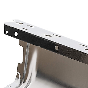 ECOTRIC Rear Step Bumper End Cap Cover Compatible with 2009-2014 Ford F150 Styleside Face Bar Driver Passenger Side W/O Sensor Hole Chrome 2 Packages