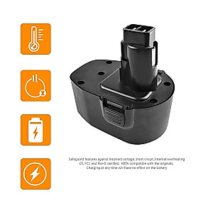 Upgraded 3.5Ah 2Pack 14.4V PS140 Battery for Black & Decker Firestorm PS140 14.4 Volt PS3600 FS1462F CRS144 Pod Style Power Tool Battery