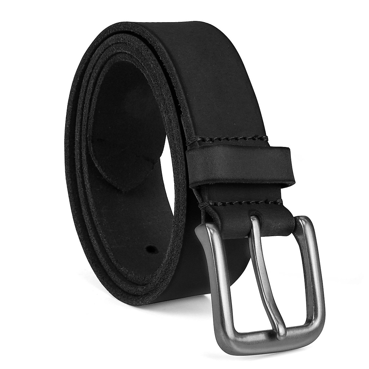 Timberland Men's 35mm Classic Buckle Jean Leather Belts, Black, 42