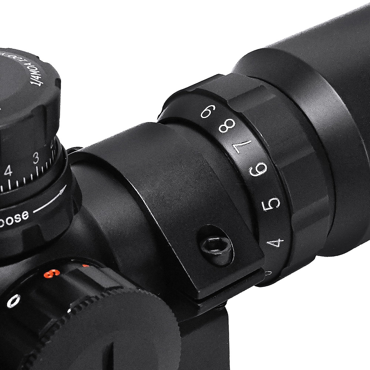 Barska AC13268 Contour Scope 3-9x42 Illuminated Trace MOA Reticle with Rings, Black, One Size