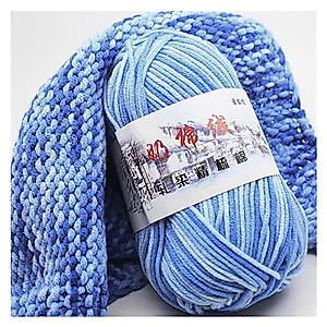 10pc/50g/ball Soft Yarn Hand Knitting Crochet Woolen Worsted #5 Section-Dyeing Middle-Thick Milk Cotton Yarns (Color : 16)