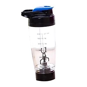 Zerodeko Hand Mixer Electric Handheld Electric Whisk Battery Blender Electric Mixing Mug Electric Protein Shaker Electric Mixing Cup Blue Cup Blender Hand Blender Electric Juice Portable