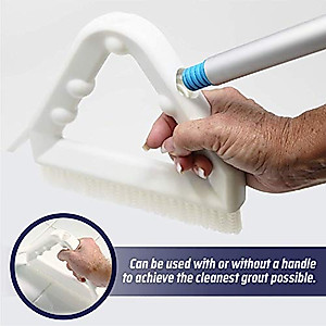 Black Diamond Stoneworks MARBLE & TILE FLOOR CLEANER. Great for Ceramic, Porcelain, Natural Stone, No-rinse Concentrate.(1-Gallon) AND Ultimate Grout Cleaner: for Even The Dirtiest Grout,2-QT-Brush