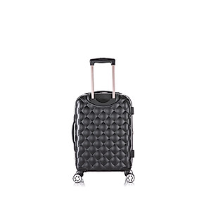 Rockland Melbourne Hardside Expandable Spinner Wheel Luggage, Quilt, Carry-On 20-Inch