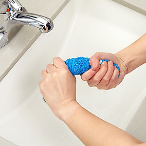 Juvale 10 Pack Microfiber Mop Pads - Reusable & Washable Flat Mop Heads for Hardwood Floors & Cleaning - 16.5 Inch Blue Replacement Pads