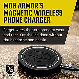 Mob Armor Magnetic Wireless Phone Charger - Voltage Series Phone Car Charging Station - Apple iPhone & Samsung Android Accessories - Wireless Charger Magnet Phone Holder
