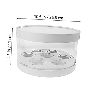 Abaodam 3pcs Cake Box Cupcake Transport Container Cupcake Holders Dessert Carrier Cupcake Storage Containers Cupcake Carrier with Lid Muffin Cake Carrier Cupcake Carrier with Cover