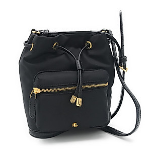LAUREN Ralph Lauren Dryden Drawstring Soft Nylon Debby II Mini Black One Size