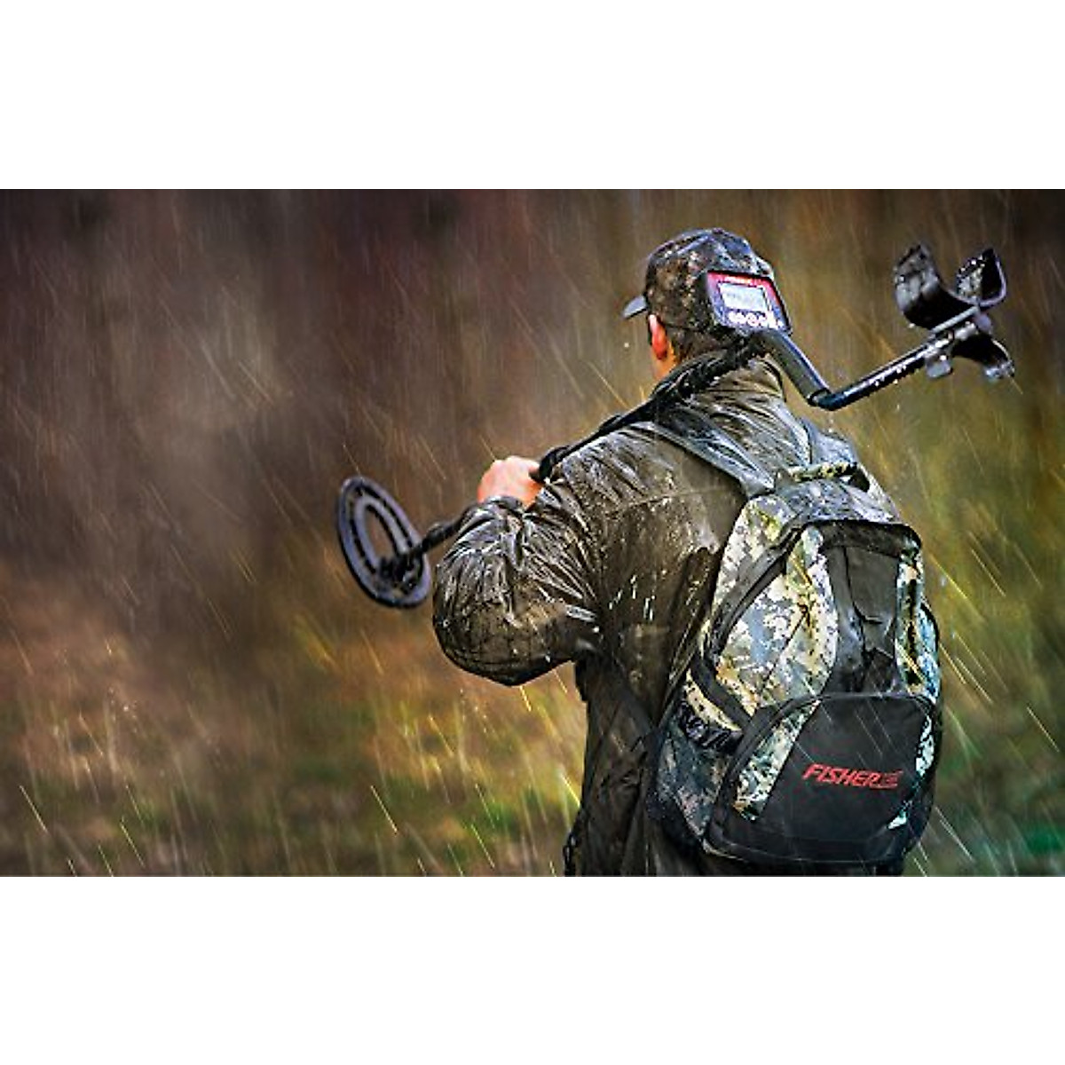 Fisher F22 Weatherproof Metal Detector with 9 Inch Weatherproof Coil, All-Purpose, High-Sensitivity, Deep Seeking Metal Detector, Pinpoint, Easy to Use