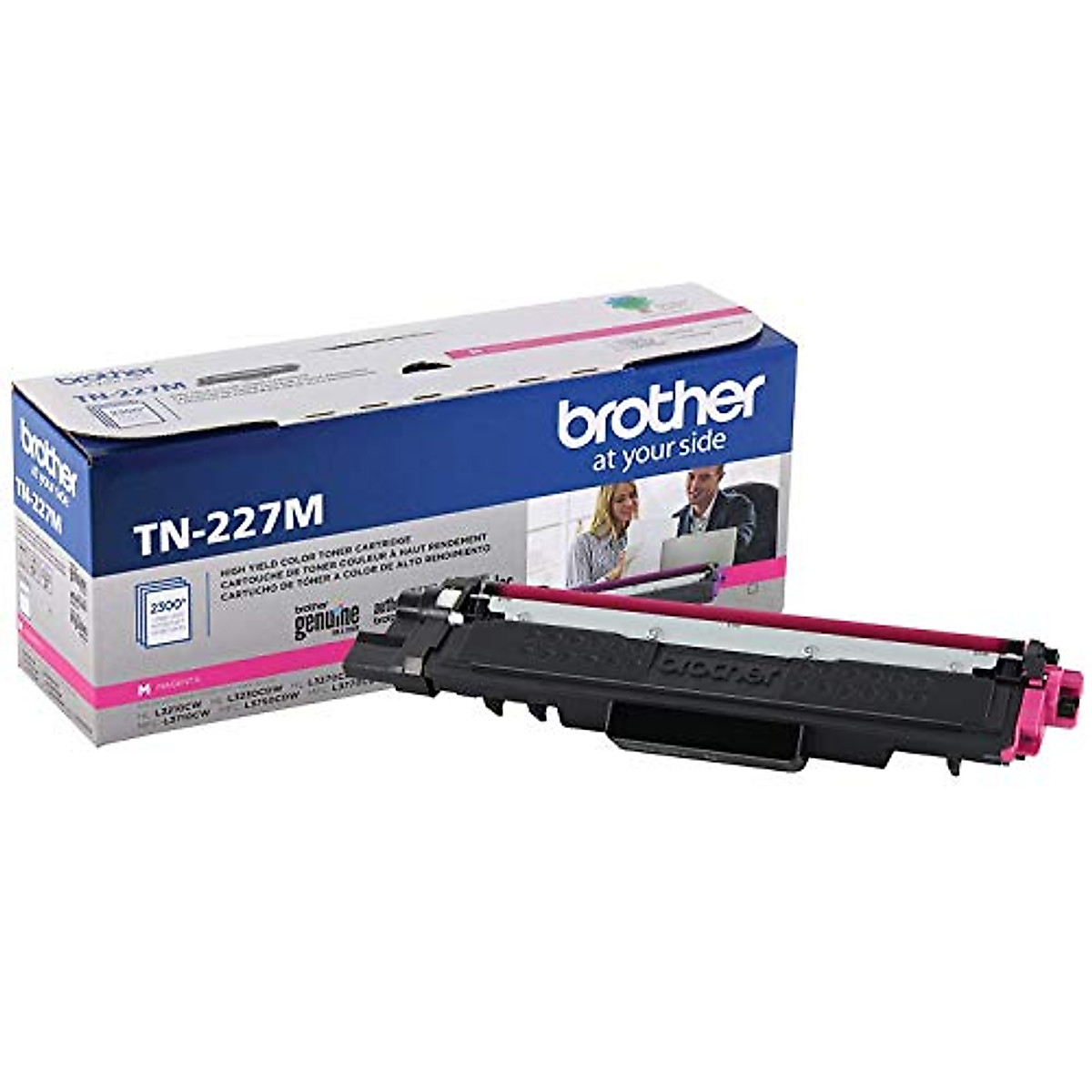 Brother TN227 4 High Yield Color Toner Set (BK/C/M/Y) (1) TN227BK, (1) TN227C, (1) TN227M, (1) TN227Y
