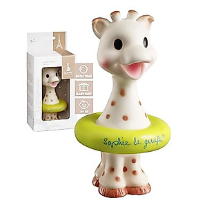 Sophie la girafe | Bath Toy | Colors May Vary (Blue or Yellow) | Fun Toy That Floats & Sprays Water When Pressed