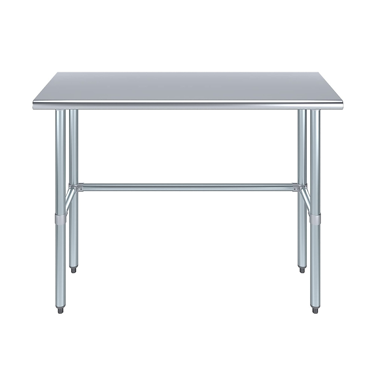 18 in. x 48 in. Open Base Stainless Steel Work Table | Residential & Commercial | Food Prep | Heavy Duty Utility Work Station | NSF