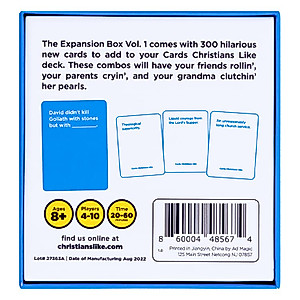 Cards Christians Like: The Expansion Box Vol. 1 • 300-Card Expansion • A Party Game for Church People