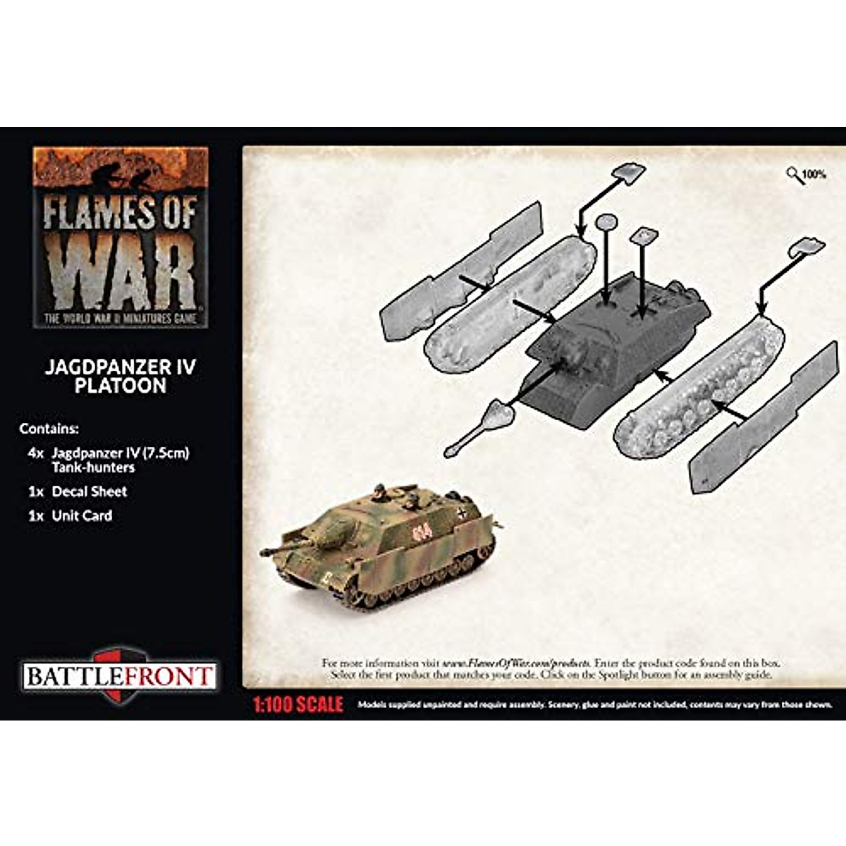 Flames of War: Late War: German: Jagdpanzer IV Tank-Hunter Platoon (GBX151)