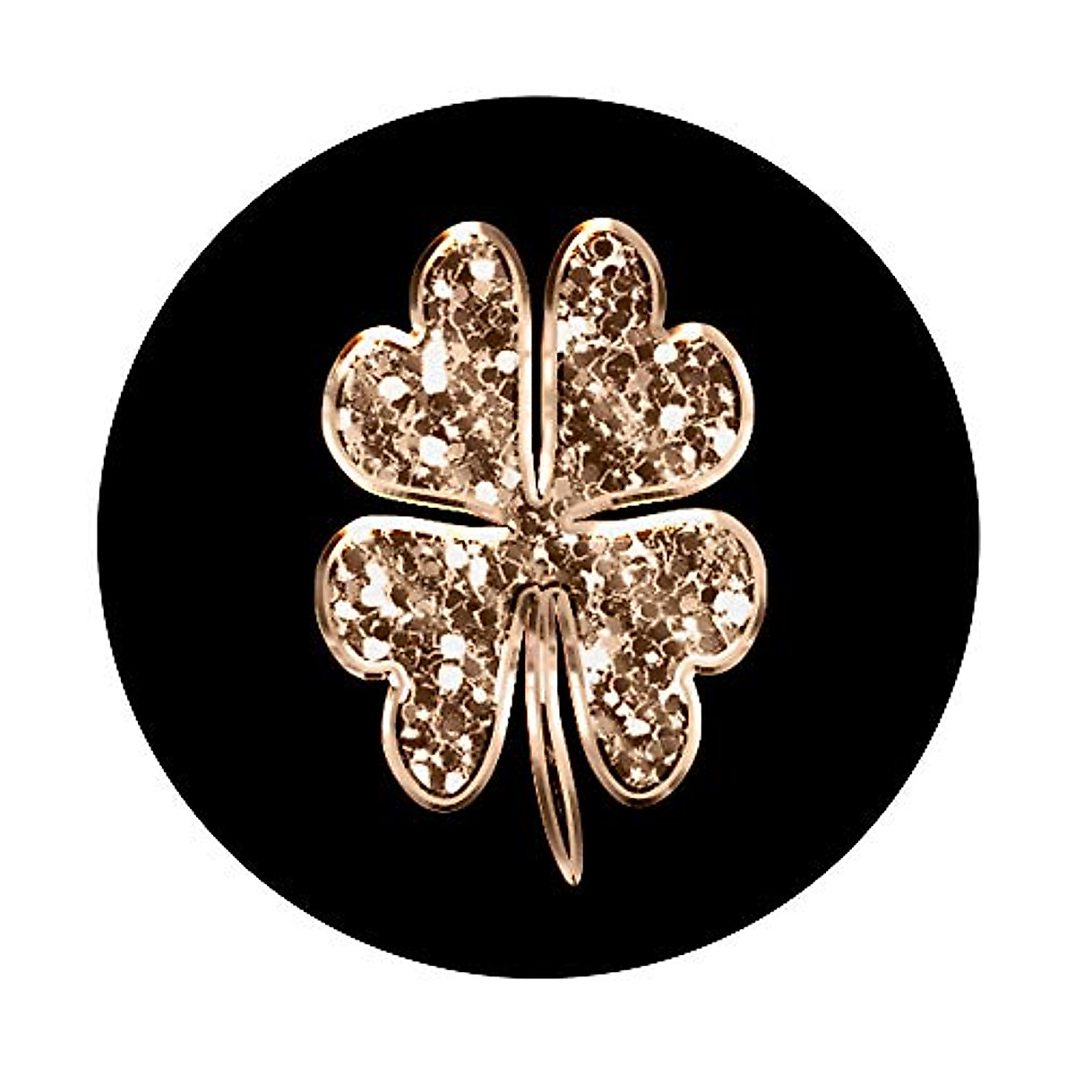 Elegant Four Leaf Clover, Good Luck Symbol, 4 Leaf Clover PopSockets PopGrip: Swappable Grip for Phones & Tablets