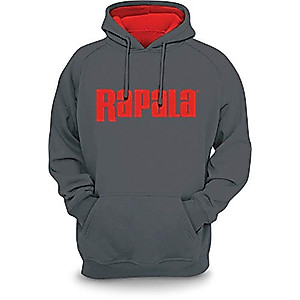 Rapala Sweatshirt Grey Red Hood Extra Large