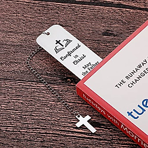 Christian Bookmark Bible Verse Inspirational Gifts for Women Men Religious Gifts Bookmarks Book Lovers Godson Book Marks Baptism Catholic Christmas Graduation Birthday Gifts for Female Book Mark