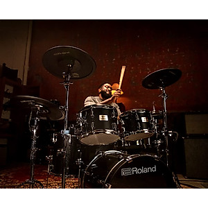 Roland VAD506 V-Drums Acoustic Design Electronic Drum Set with 14" Snare, 20" Kick, 10/12 Toms, 14" Floor Tom, 14" Crash, 16" Crash/Ride, and 18" Ride Cymbals, 12" Hi-hat, and TD-27 Sound Module