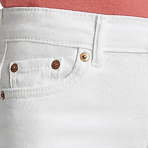 Levi's Girls High Rise Straight Fit Jeans, White, 14 US