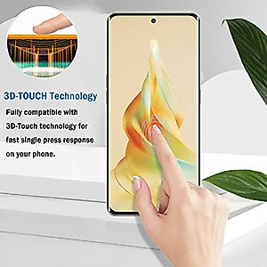 Natbok 2 Pack for OPPO Reno 8T 5G Screen Protector,9H Tempered Glass Film,HD Clear Scratch Resistant,Case Friendly Bubble-Free Easy Installation for OPPO Reno 8T 5G Glass Screen Protector