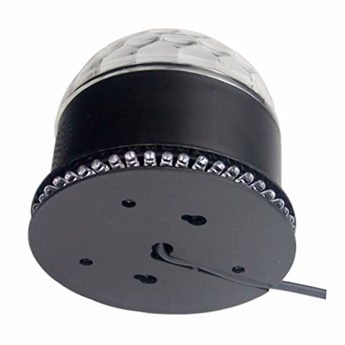 CIYODO 1pc Voice Night LED Colorful Shape Control Plug Ball Black Mini Crystal Light Lamp Projection US