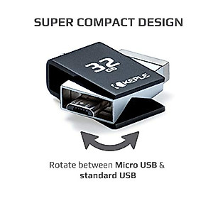 32GB USB Stick OTG to Micro USB 2 in 1 Pen Flash Drive Memory Stick 2.0 Compatible with Samsung Galaxy Tab S, S 8.4, S 10.5, S2 8.0, S2 9.7, A 7.0, A 8.0, A 9.7, A 10.1 | 32 GB Thumb Drive Dual Port