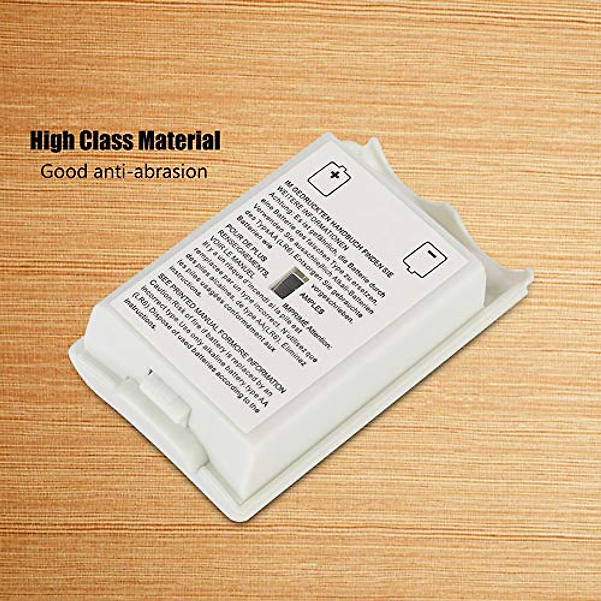 Battery Cover, Anti-abrasion Easy to Install Shell Case Cover Kit 5 PCS for Game Controller(white)