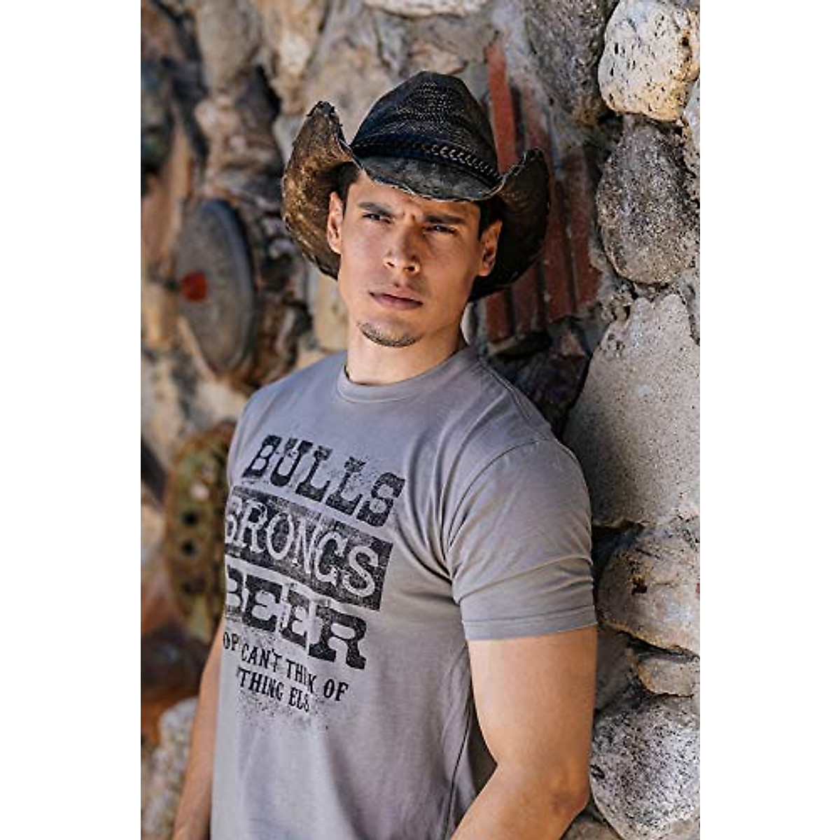 Stampede Hats Men's Grade Up Chain Cowboy Hat M Brown