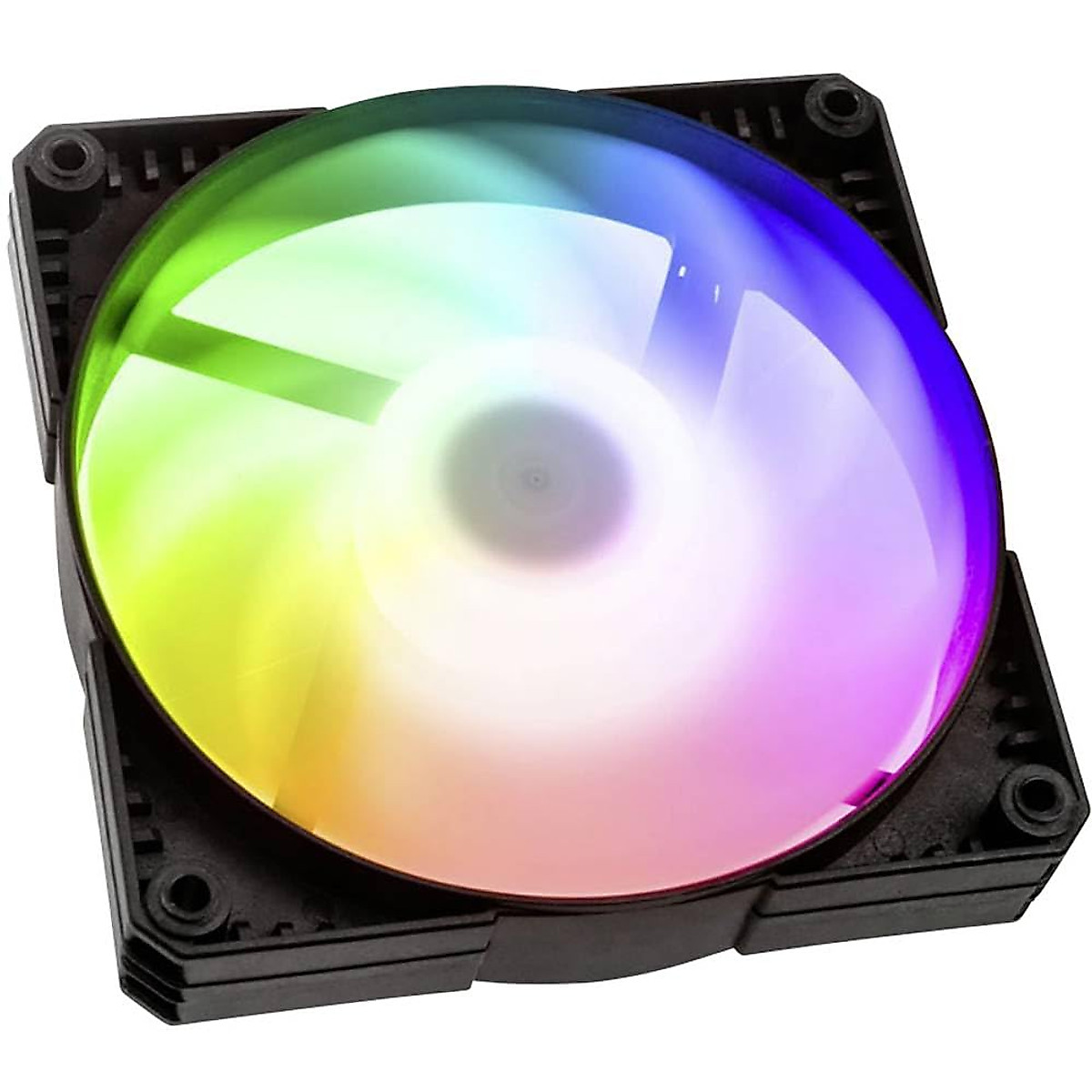 Phanteks (PH-F120SK_DRGB_PWM) SK120 DRGB PWM Fan, 120mm Fan, high Airflow Nine-Blade Design, Digital RGB Lighting, Rubber dampening washers - Black