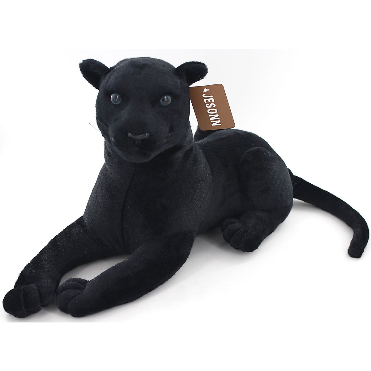 Jesonn® Realistic Stuffed Animals Plush Toy Leopard Black,13.5" or 35CM,1PC