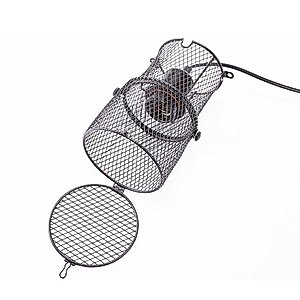Reptile Heat Lamp Holder with Anti-hot Bracket, Pet Heat Lamp Lampshade Holder Heating Light Bulbs Holder Heating Lamp Shade with Switch for Pet Amphibian Snake Lizard Turtle Birds Chick，US Plug