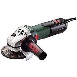 Metabo - 5" Variable Speed Angle Grinder - 2, 800-9, 600 Rpm - 13.5 Amp W/Electronics, High Torque, Lock-On (600562420 15-125 HT), Concrete Renovation Grinders/Surface Prep Kits/Cutting,Green