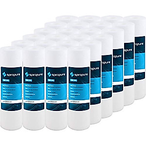 SpiroPure SP-P5 10x2.5 5 Micron Spun Melt-Blown Polypropylene Sediment Water Filter Cartridge SDC-25-1005 P5 155014-43 (Case of 24)