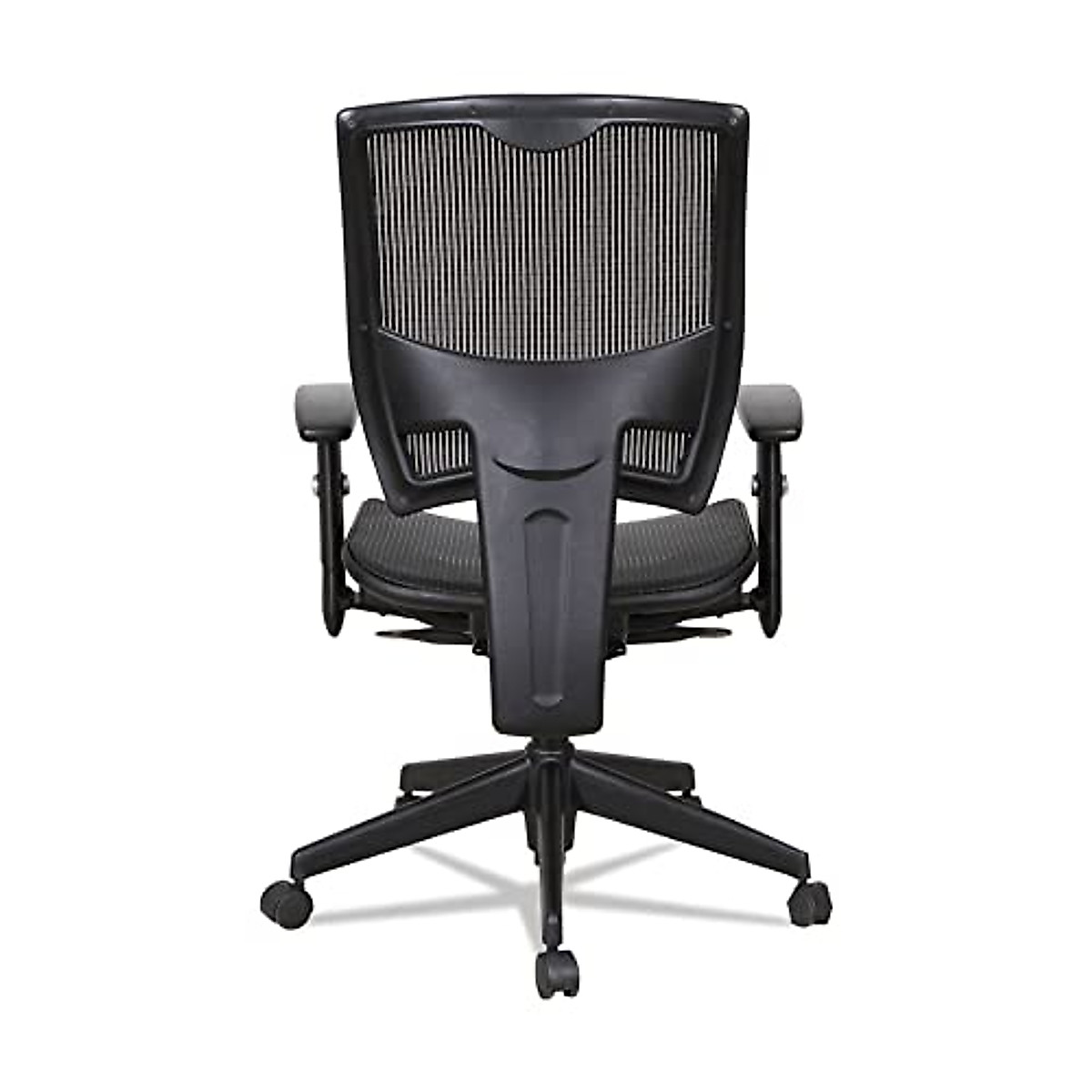 Alera Epoch Series All Mesh Multifunction Mid-Back Chair, Black