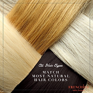 Frenchies French Twist Hair Pin, Ultra Flocked Extra Soft French Hair Pins for Women, Wedding, Updo Extensions, or Wig, 20 Count, Brown