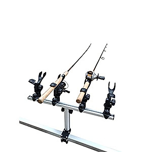 Brocraft Crappie Rod Holder for Pontoon Boat/ Pontoon Boat Rod Holder System/ Square Rail Mount Rod Holder System