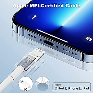 iPhone Fast Charger，35W Dual USB C Fast Apple Charger for iPhone【Apple MFi Certified】Foldable Quick Adapter iPhone Charger Block+【2 Pack】Lightning Cable for iPhone 14 13 12 11 Pro Max/Plus/Mini/iPad
