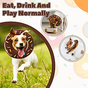 BALAPET Soft Dog Recovery Collar, Comfortable Lightweight Adjustable Pet Cone Collar for Dogs Recovery and Stop Licking,Cute Donut Shape Elizabethan Collar for Small Dog Cat(M)
