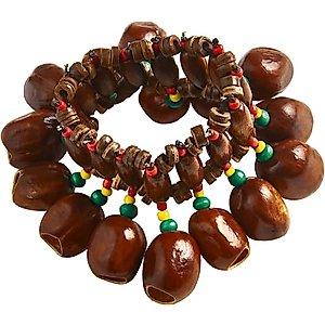Meinl Sonic Energy Seed Shell Shaker Percussion Instrument Anklet/Bracelet — Nature Sounds for Meditation, ASMR, Sound Therapy, Yoga
