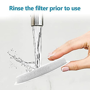 ORSDA Cat Water Fountain Filters, Replacement Carbon, Resin Filters for D30 67oz/2L Automatic Pet Fountain Cat Water Fountain Dog Water Dispenser, 3 Triple Filtration System… (12PCS 67oz/2L Filters)