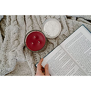 Gold Canyon™ - Pomegranate Scented Candle, Three-Wick, Heritage Diamond-Cut Glass Jar, New & Improved Look 2022