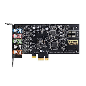Creative Sound Blaster Audigy FX PCIe 5.1 Internal Sound Card with High Performance Headphone Amp for PCs