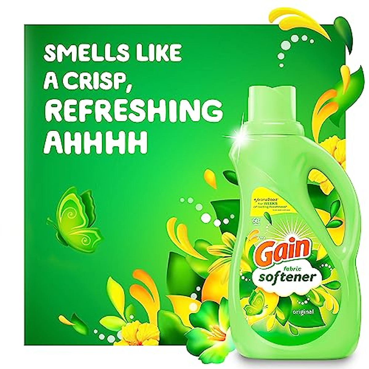 Gain Laundry Fabric Softener Liquid, Original, 129 Fl Oz 150 Loads
