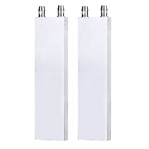 Clyxgs Aluminum Water Cooling Block,Liquid Cold Water Plate Heat Sink Water-Cooled Exchanger Head semiconductor Refrigeration Sheet CPU Graphics Radiator Heatsink Endothermic Head(40 x 160 x 12mm)2pcs