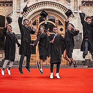 dofopo Red Carpet Runner for Party, 200GSM Thick Red Aisle Runner, 33Ft Non Slip Red Runway Rug for Wedding Ceremony Movie Theme Party Proposal Decorations