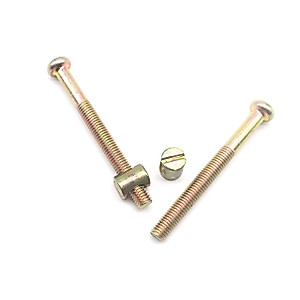 binifiMux 6-Pack M8 x 80mm Hex Socket Cap Screw Crib Bolt Allen Head and Furniture Barrel Nut, Zinc Plated, Crib Screws