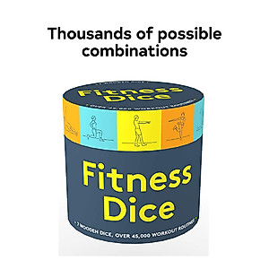 Chronicle Books Fitness Dice: 7 Wooden Dice, Over 45,000 Workout Routines